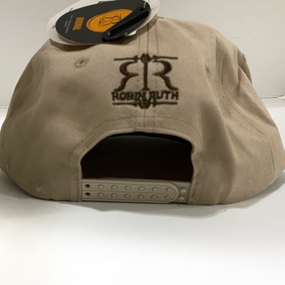 Robin Ruth Accessories | Robin Ruth New York Logo Adjustable Cap Beige ...